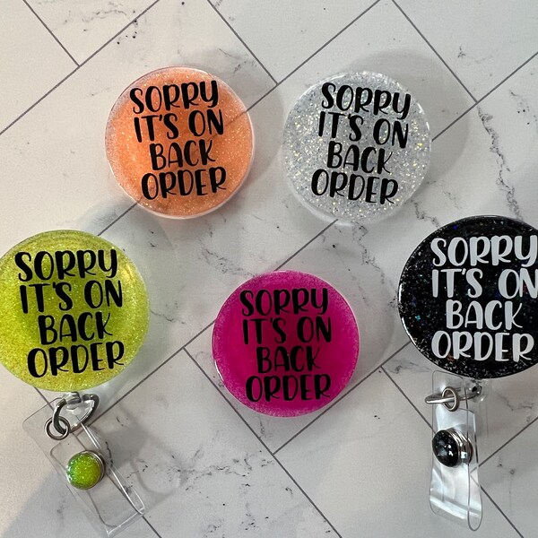 Back Order Badge - Etsy