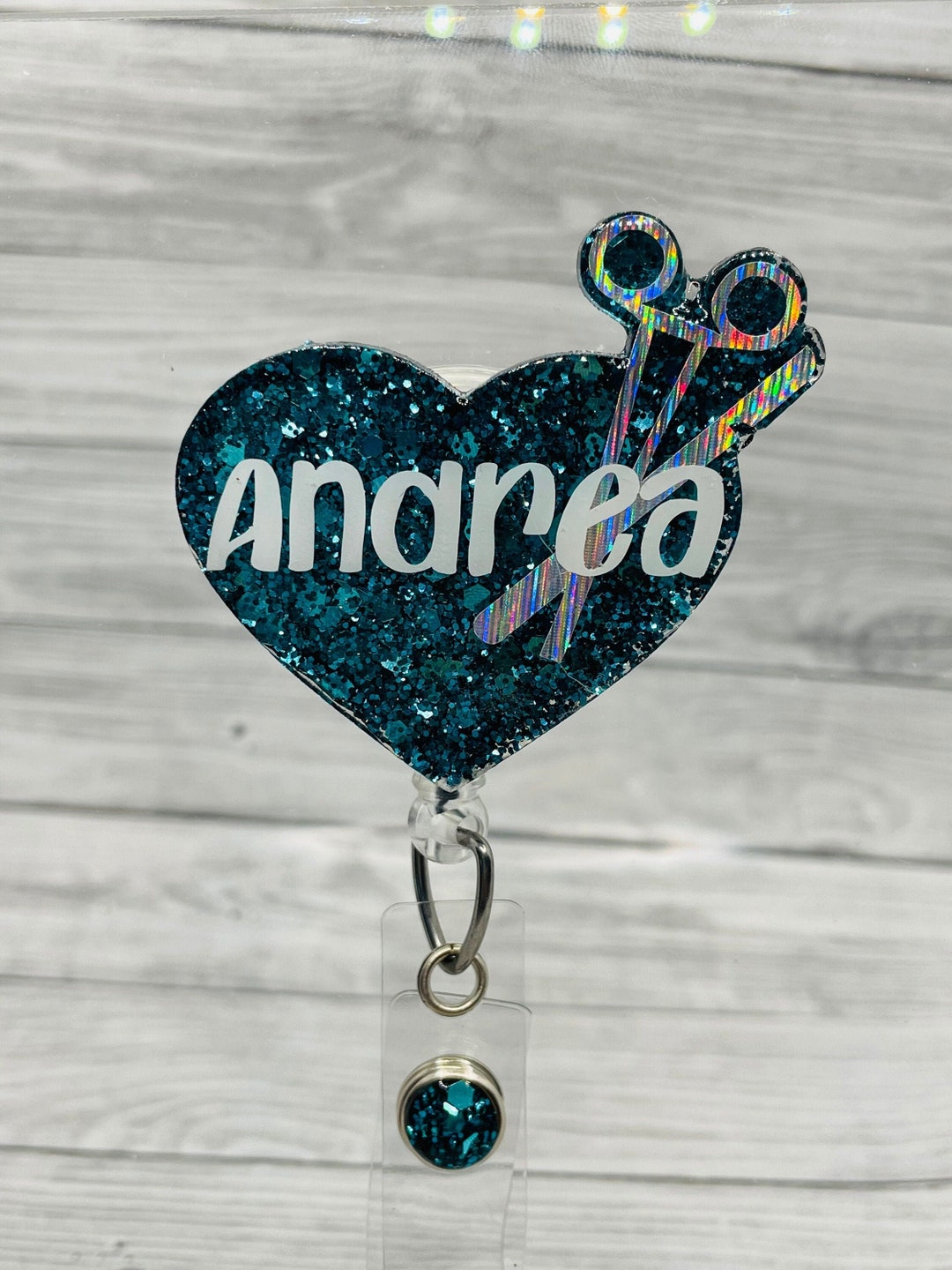 Surgical Instrument Heart, Monogram/name, Badge Reel more Colors Coming ...