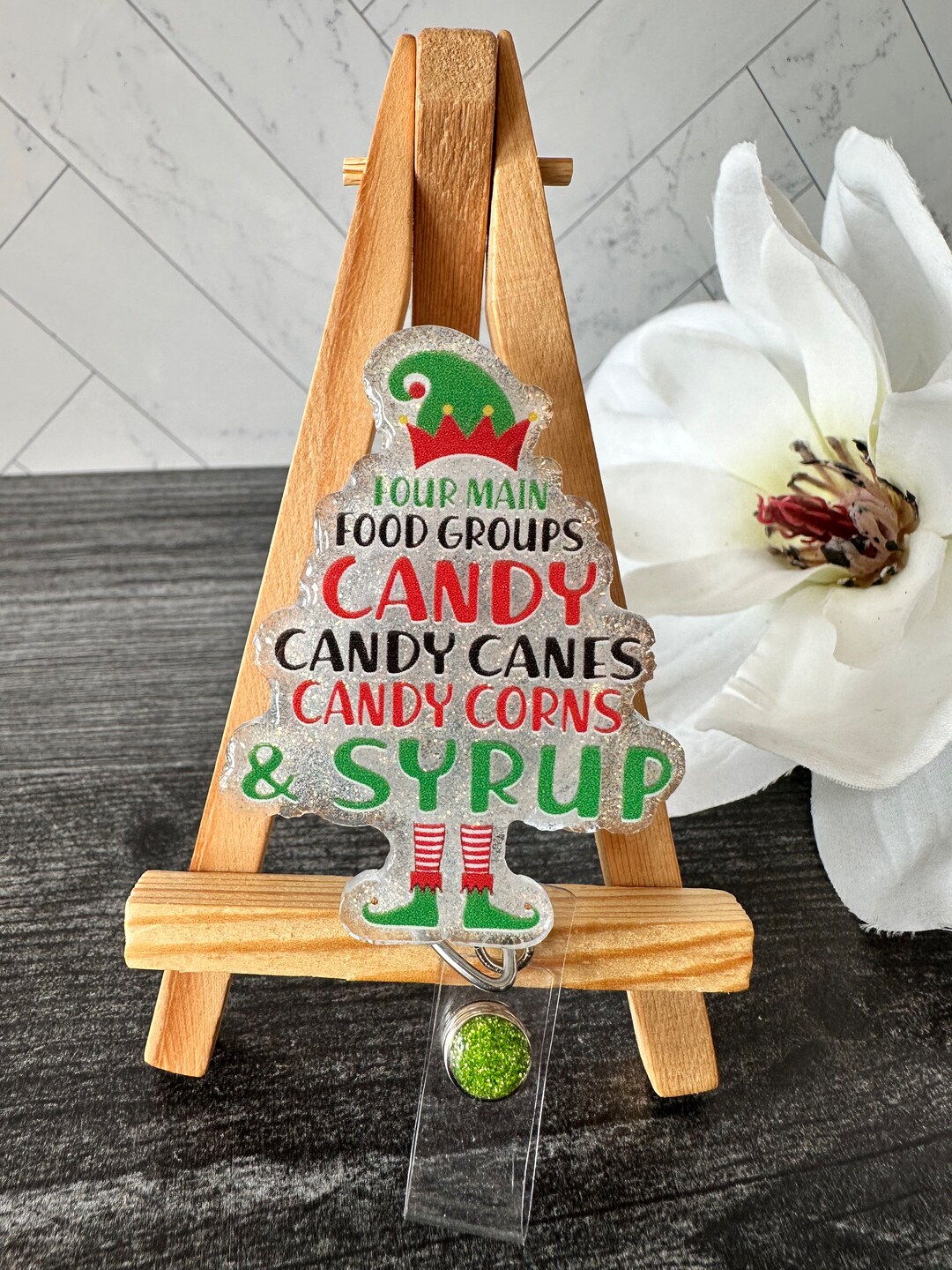 Elf Four Main Food Groups Badge - Etsy