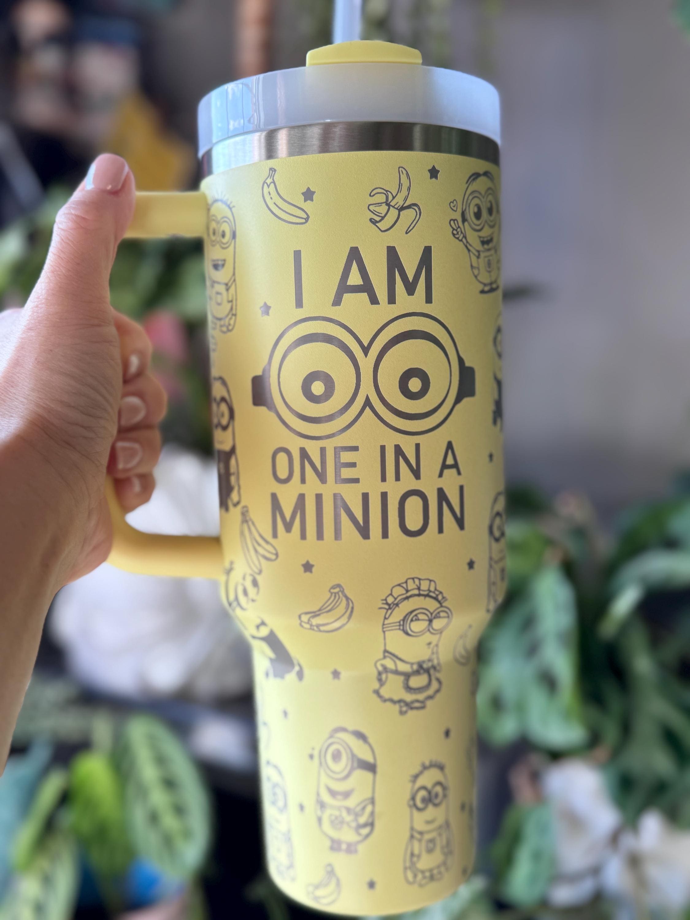 One-in-a-minion 40oz Stanley Tumbler – Laser Engraved Minions Wrap - Etsy
