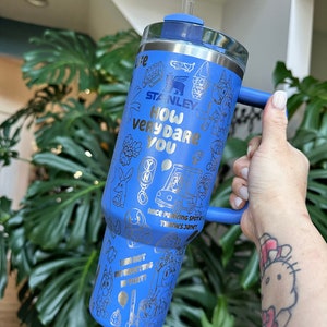 Blue Dog Themed Engraved 40 Oz Stanley - Choose Your Color! - Etsy
