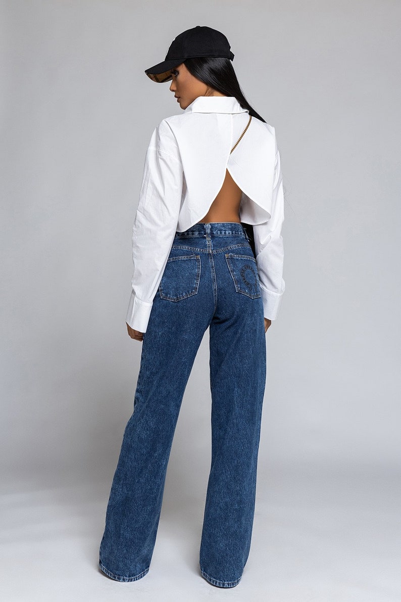 White Cotton Shirt, Women Designer Shirt, Women Blouse, Women Shirts ...