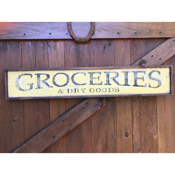 Groceries Sign - Etsy