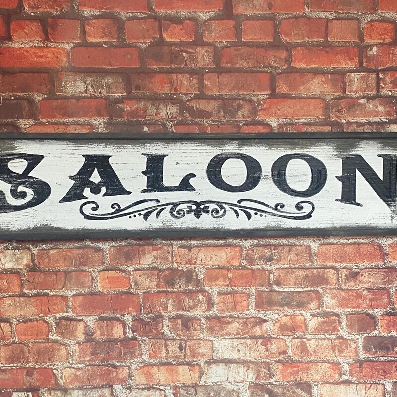 Wood Saloon Sign - Etsy