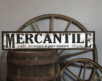 Vintage Mercantile Sign - Etsy