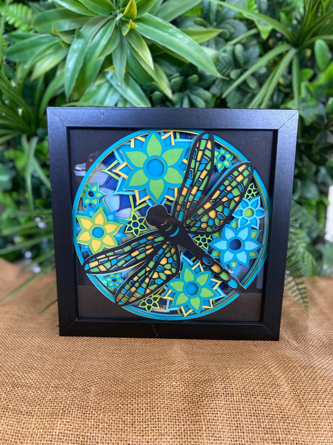 Dragonfly 3D Shadow Box - Etsy