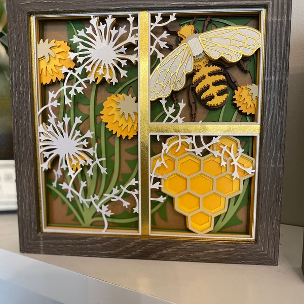 Bee Shadow Box - Etsy