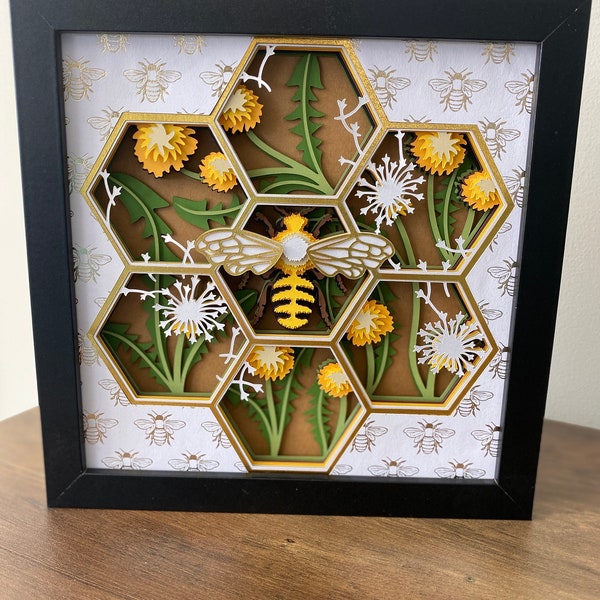Bee Shadow Box - Etsy