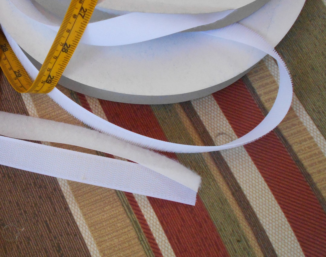 1" Wide White Hook and Loop Tape Sold by the Yard Durable and Good ...