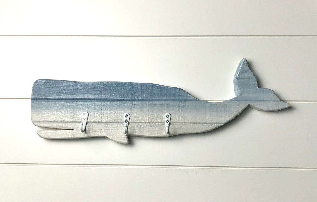 Whale Coat Rack, Hand Made, Towel or Robe Holder, Rustic Beach Decor - Etsy