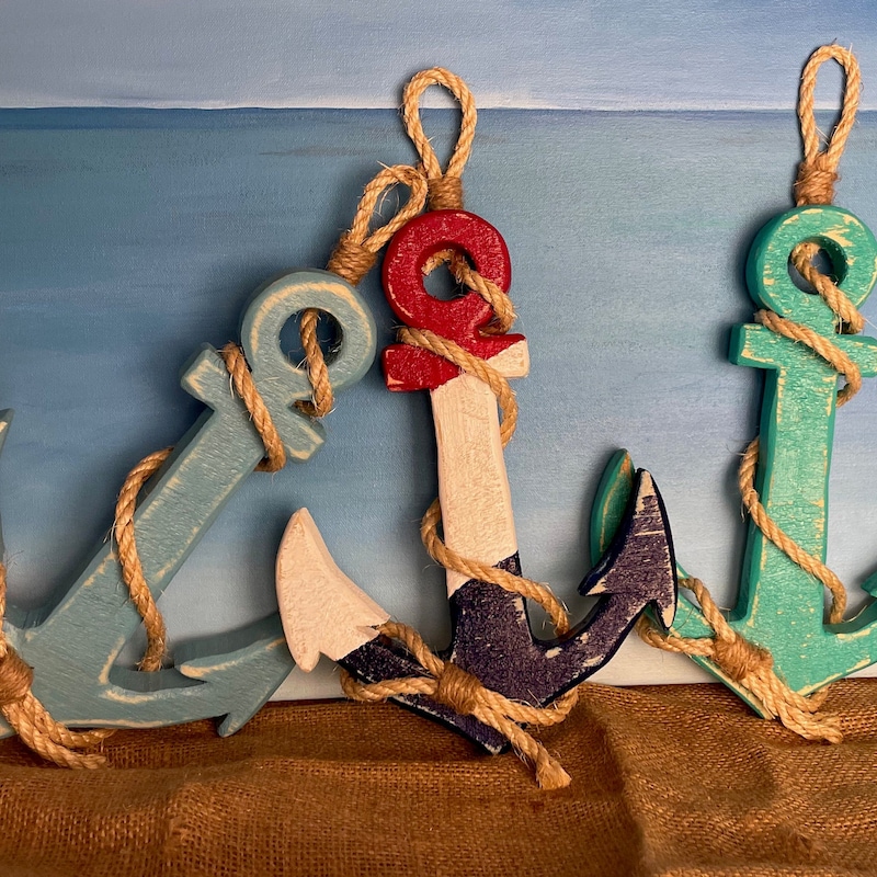 Wooden Anchor Sign - Etsy