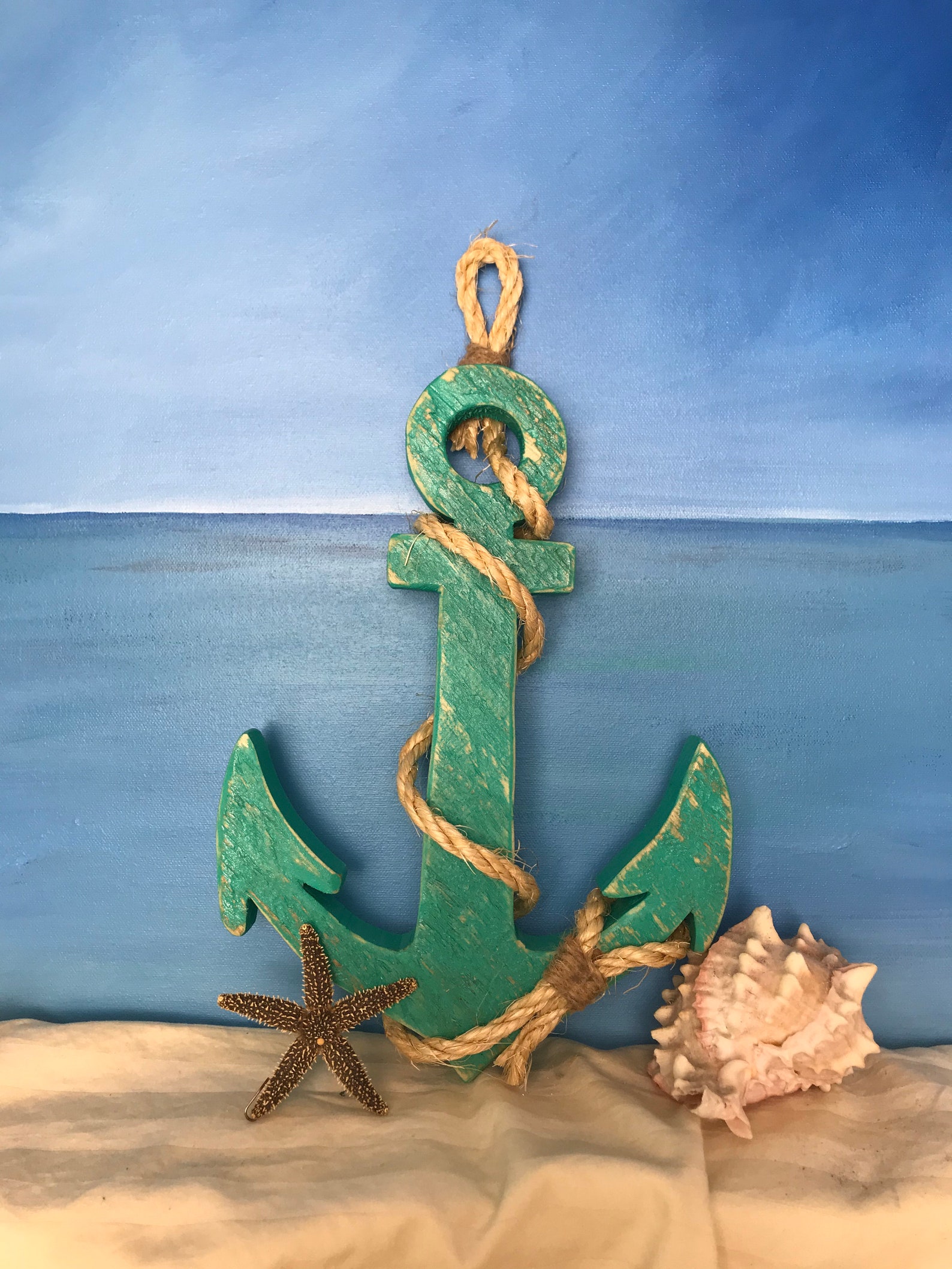 Rustic Wood Anchor Sign Beach Decor Nautical Wall Art - Etsy Canada