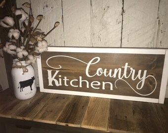 Country kitchen sign | Etsy