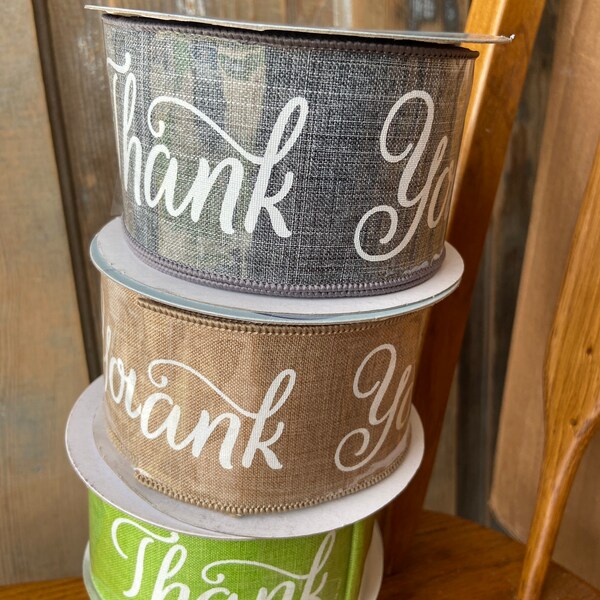 Ribbon Thank You - Etsy