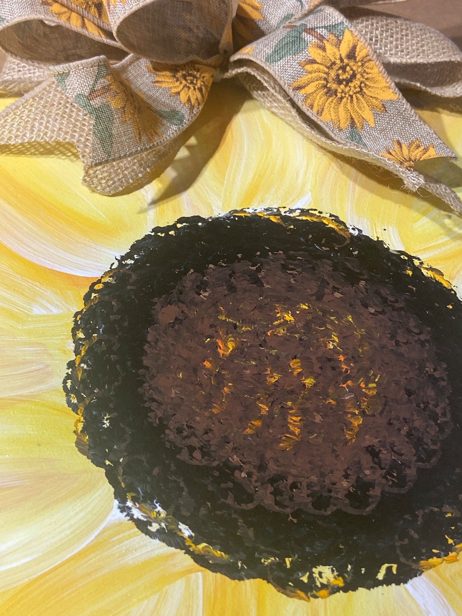 Painted Sunflower Door Hanger Front Door Decor Summer Fall - Etsy