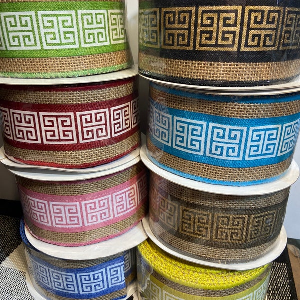 Greek Key Ribbon - Etsy