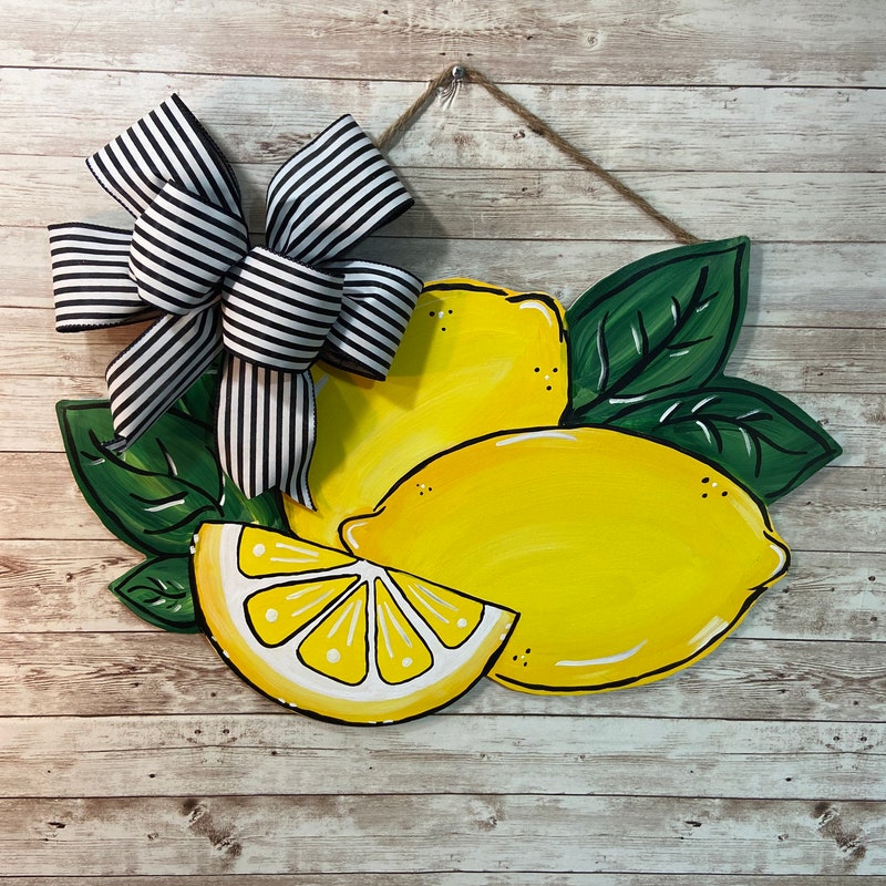 Lemon Door Hanger - Etsy