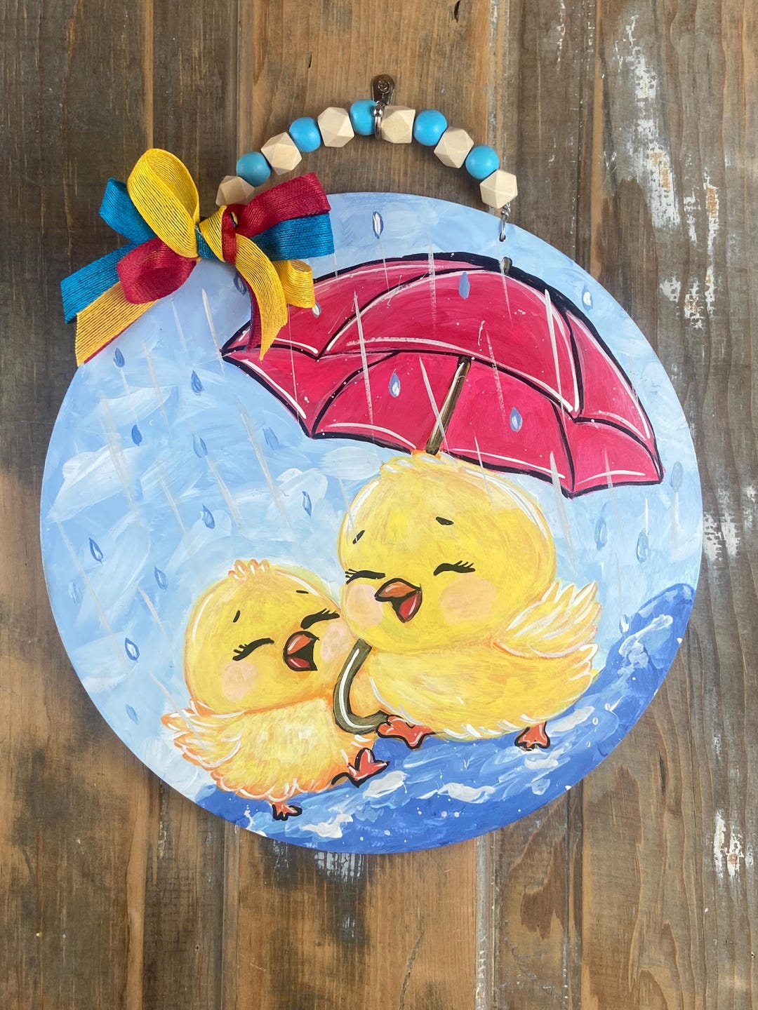 Adorable Spring Chick Door Hanger - Spruce up Your Front Porch With ...