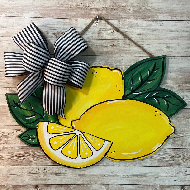 Lemon Door Hanger - Etsy