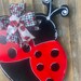 Welcome Ladybug Door Hanger, Entryway Welcome With Painted Ladybugs ...