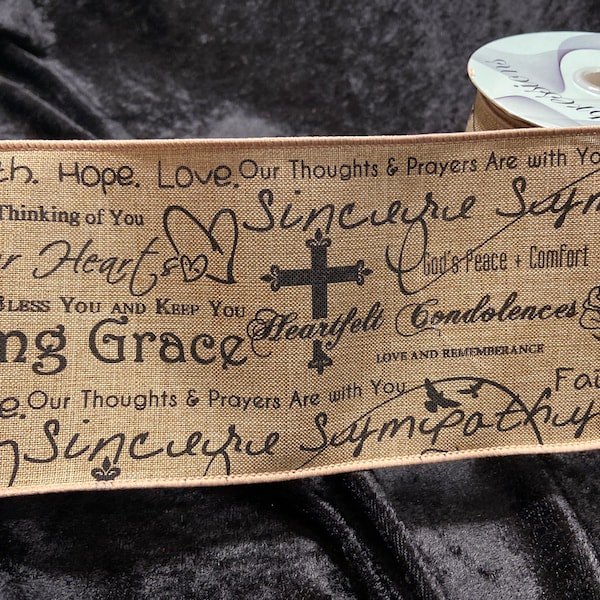 Condolences Ribbon - Etsy