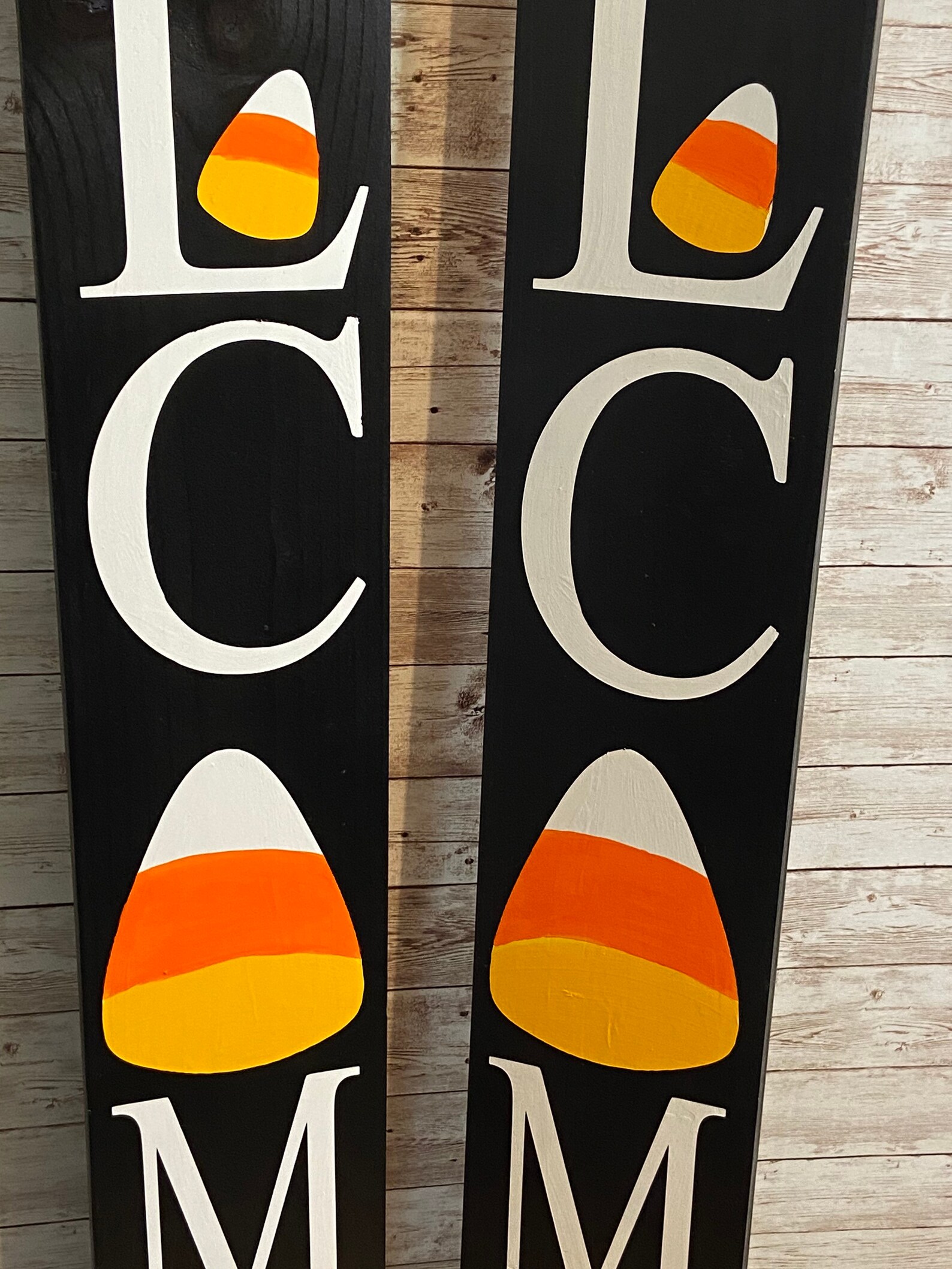 Welcome Candy Corn Sign Entryway Welcome With Painted Candy - Etsy