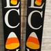 Welcome Candy Corn Sign Entryway Welcome With Painted Candy - Etsy