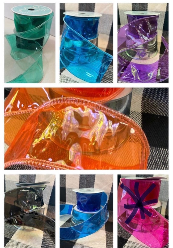 2.5 Inch Wired Jelly Ribbon All Occasion Ribbon | Etsy