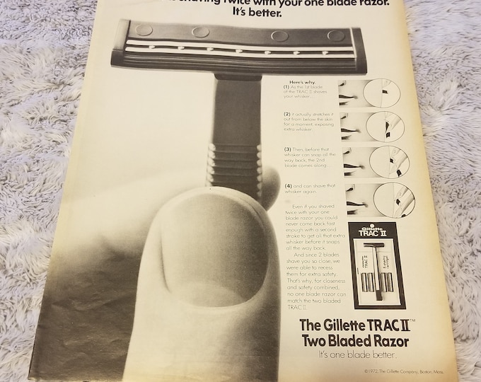 1971 GILLETTE TRAC II - Etsy