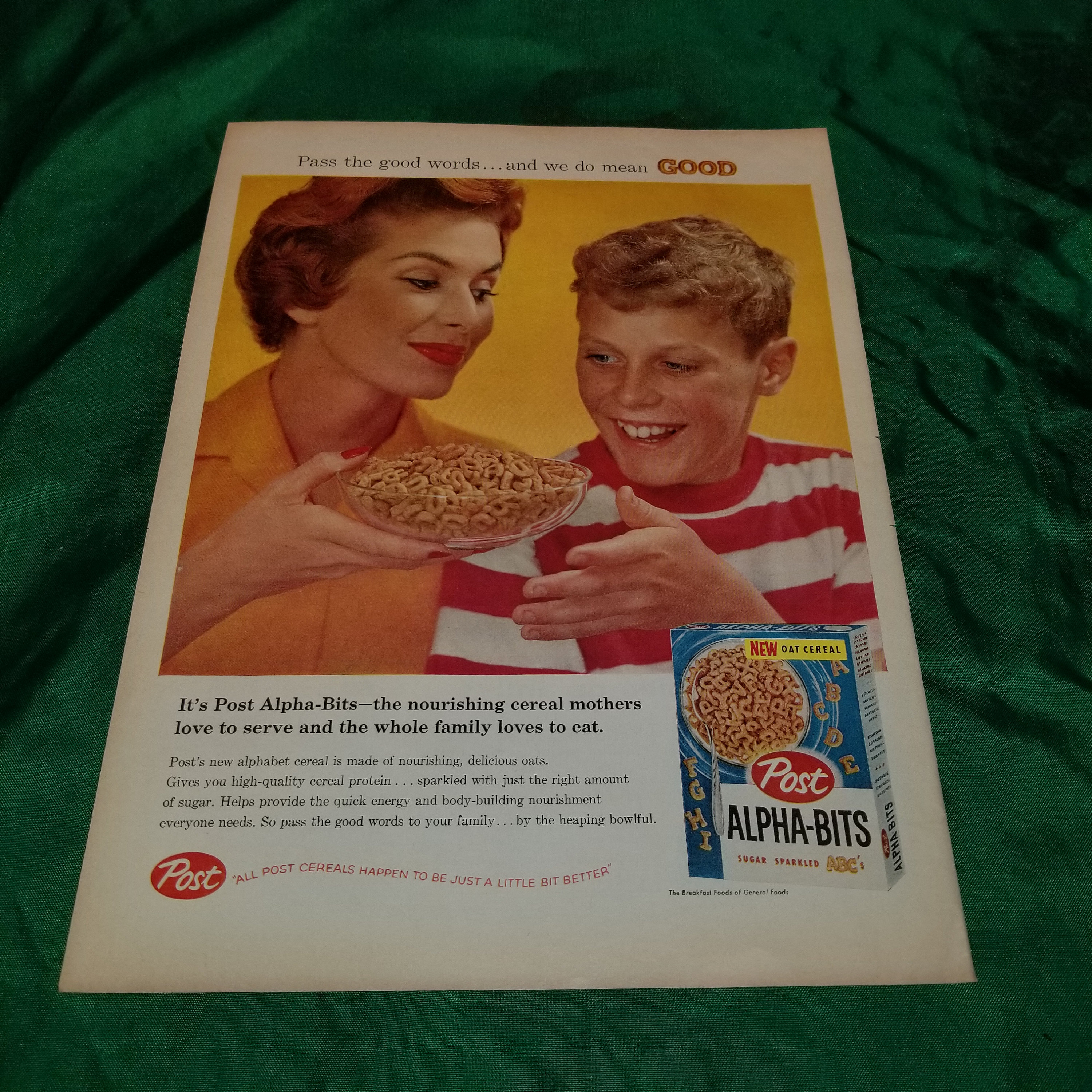 Vintage Post Alpha-bits Ad From a 1958 Life Magazine - Etsy