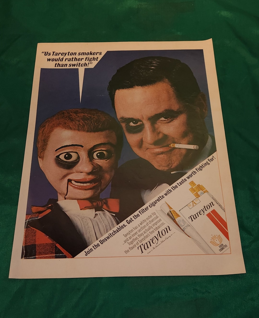 Vintage Tareyton Cigarettes Ad From a 1965 Life Magazine - Etsy
