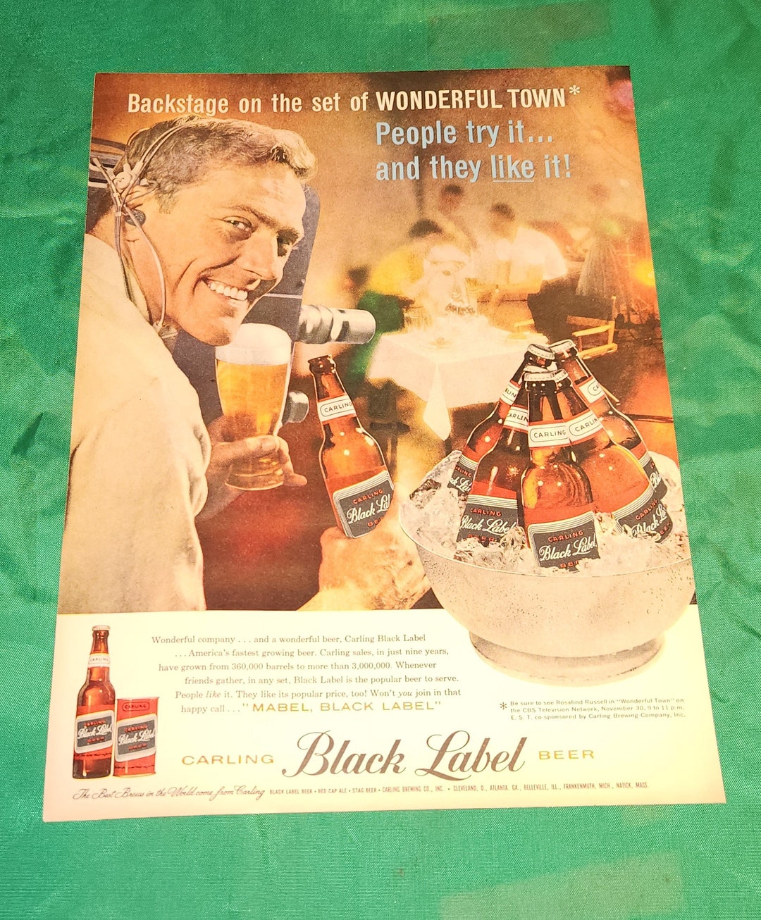 Vintage Black Label Beer Ad From a 1958 Life Magazine - Etsy