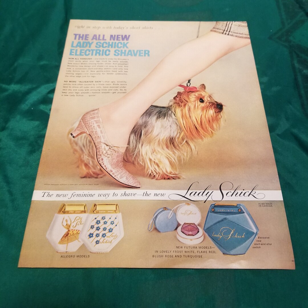 Lady Schick Electric Shaver Ad From a 1958 Life Magazine Ad - Etsy