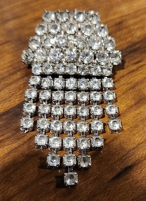 Vintage rhinestone brooch (3 - Gem