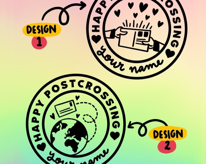 Postcrossing Pre-inked Stamps - Etsy