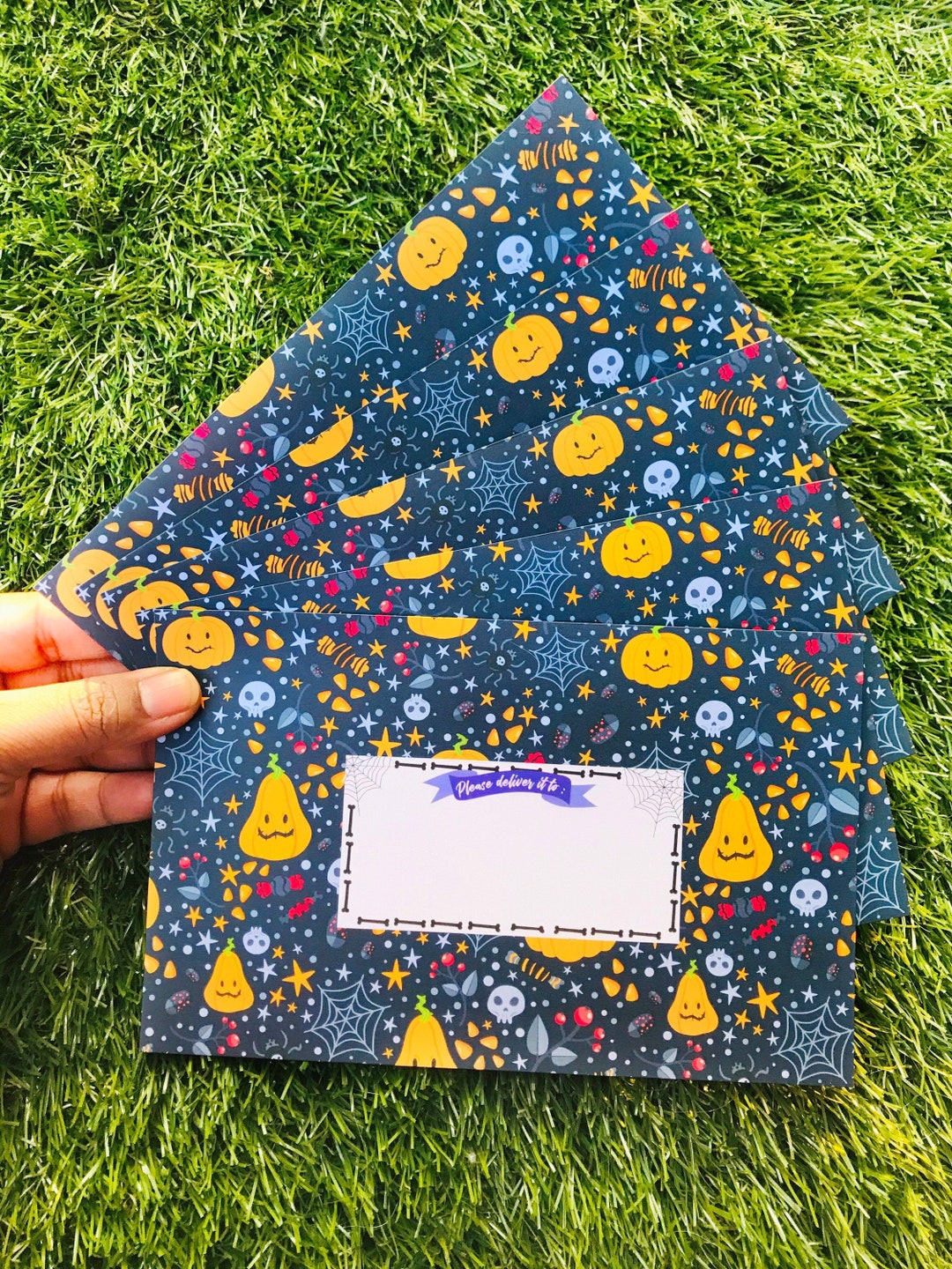 Feeling Spooky (black) Envelope Set | Set of 5 Snail Mail Envelopes - Etsy
