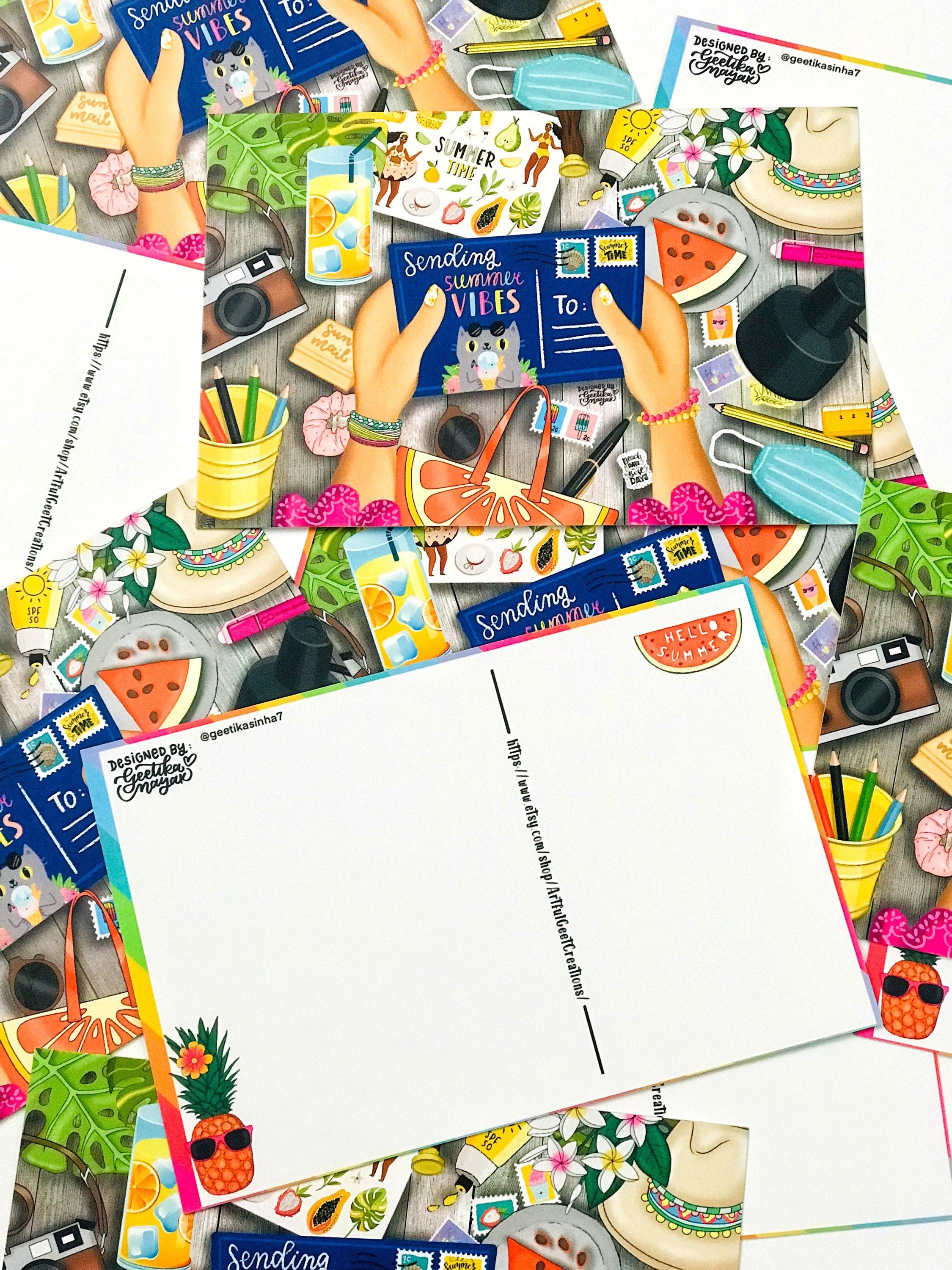 Design Postcards 4 Per Sheet