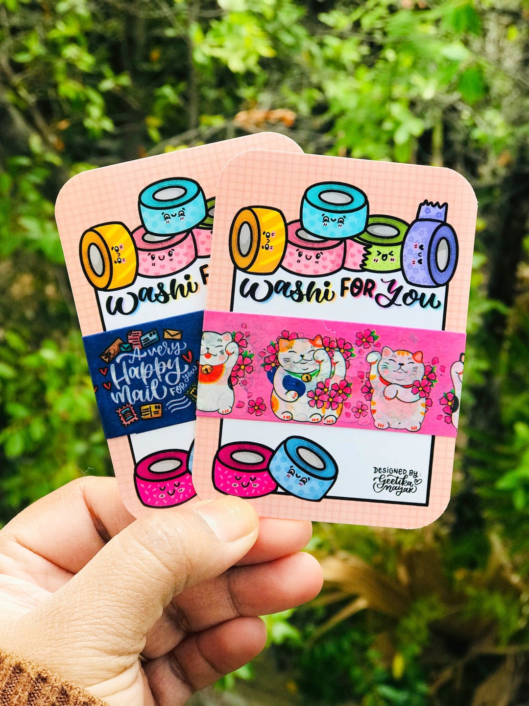 Mini Washi Sample Card - Etsy