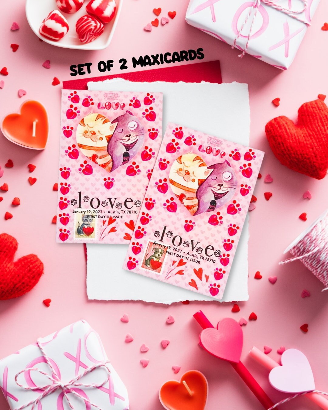 Love 2023 Maximum Card Set | Maxi Card | Set of 2 Maxicards - Etsy
