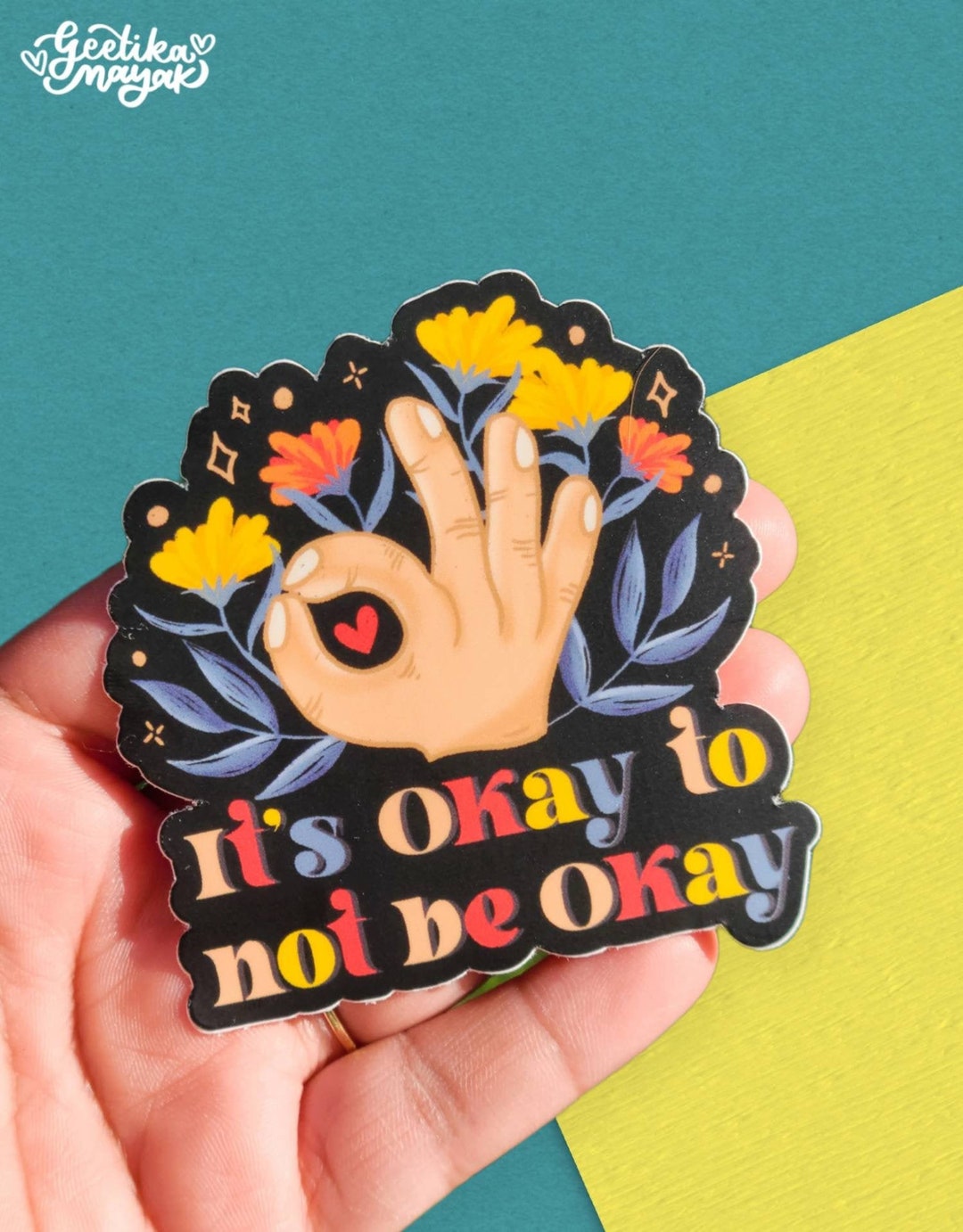 It's OKAY to Not Be OKAY! Matte Sticker Vinyl | Laptop Stickers | Vinyl ...