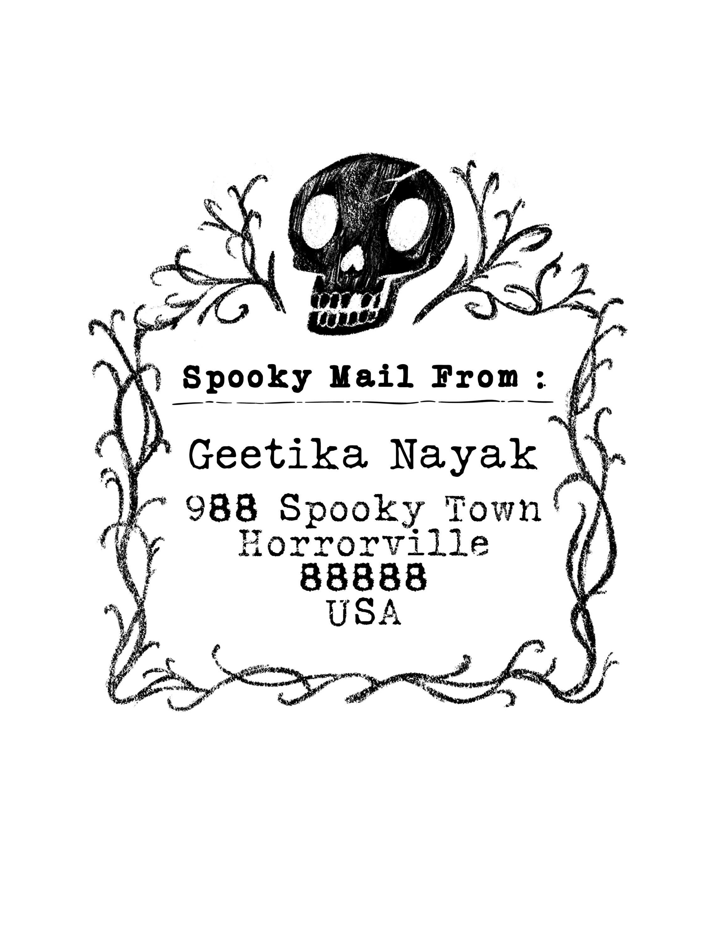 Spooky Mail Address Labels - Etsy