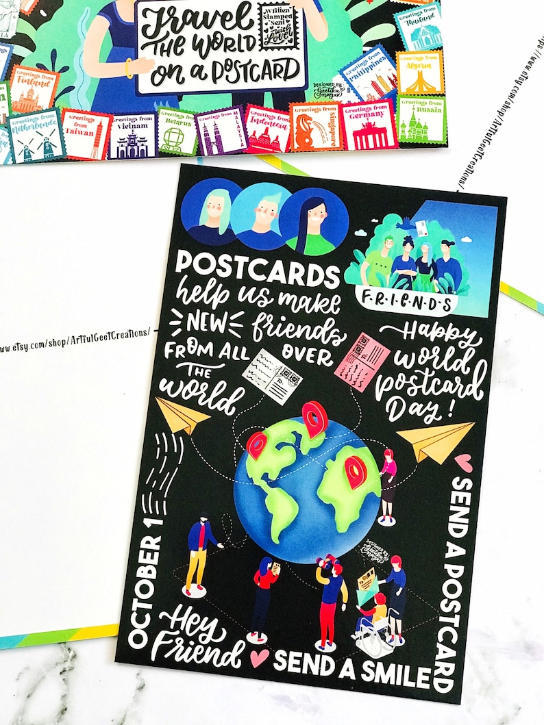 World Postcard Day 2021 Postcard Sets | Etsy