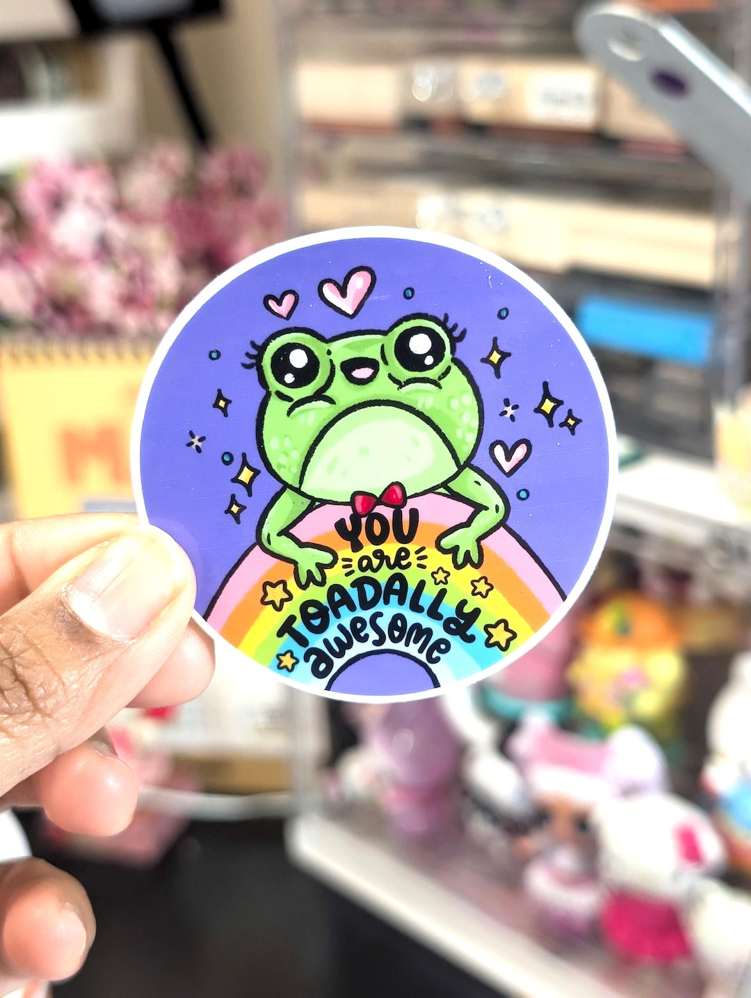 You Are Toadally Awesome! Vinyl Sticker Single | Gloss Finish - Etsy