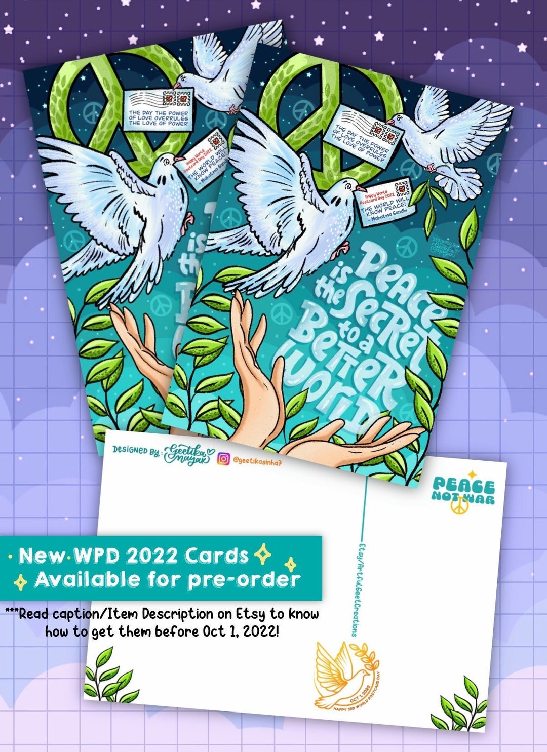 3rd World Postcard Day 2022 | World Peace Topic - Etsy