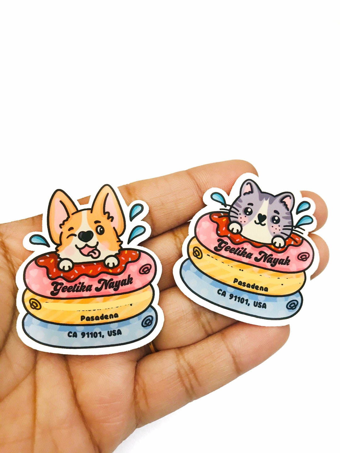 Kawaii Doggo OR Cat Address Labels | Kawaii Address Labels - Etsy