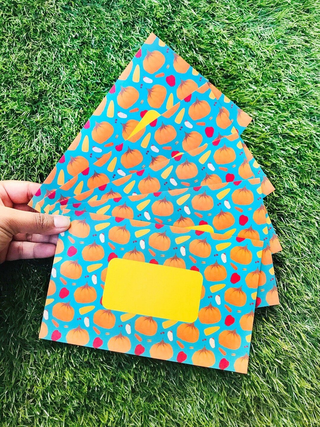 Fall Harvest Envelope Set | Set of 5 Snail Mail Envelopes - Etsy