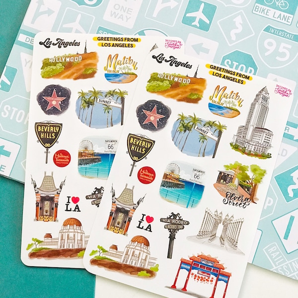 Los Angeles Sticker - Etsy