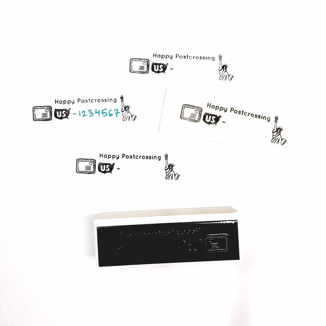 Happy Postcrossing From USA Stamp - Etsy