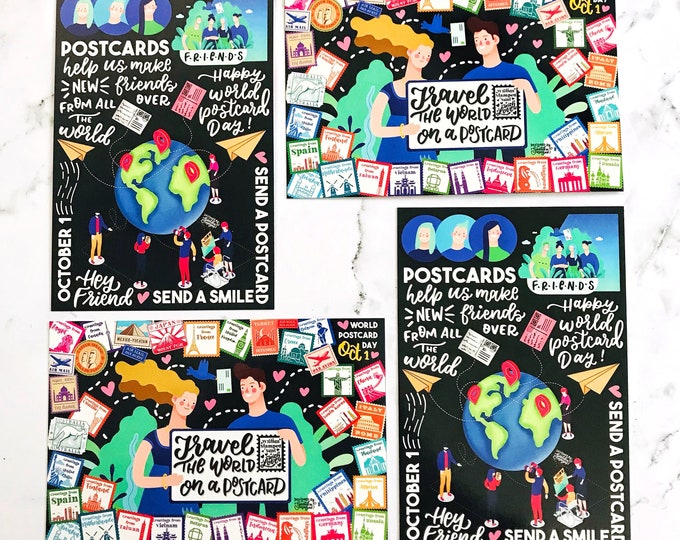 World Postcard Day 2021 Postcard Sets - Etsy