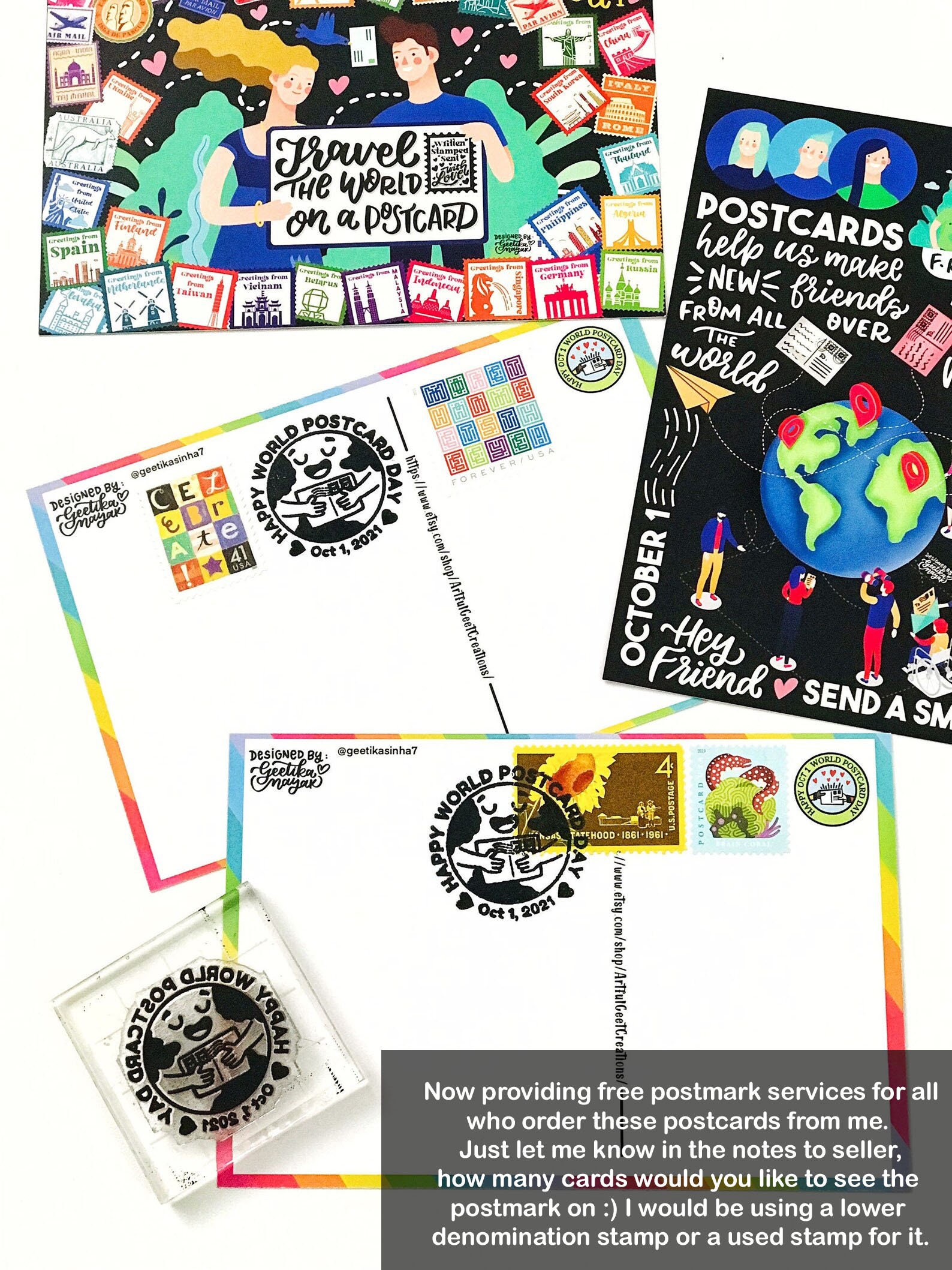 World Postcard Day 2021 Postcard Sets - Etsy